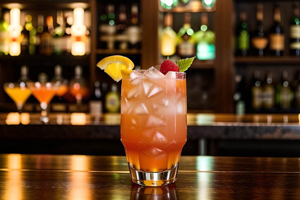 Tropical Sunrise Cocktail Recipe - MINUTE BARTENDER