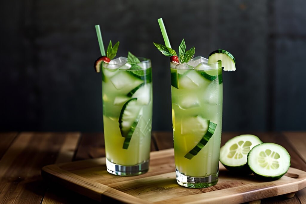 Cucumber Collins Cocktail Recipe - MINUTE BARTENDER