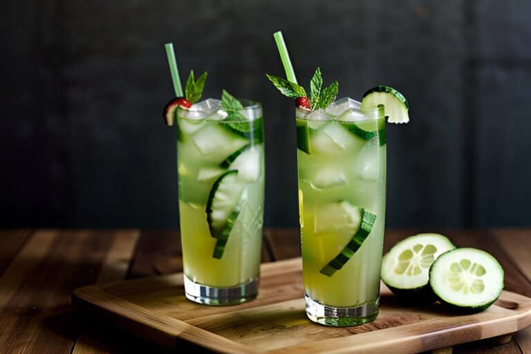 Cucumber Collins Cocktail Recipe - MINUTE BARTENDER