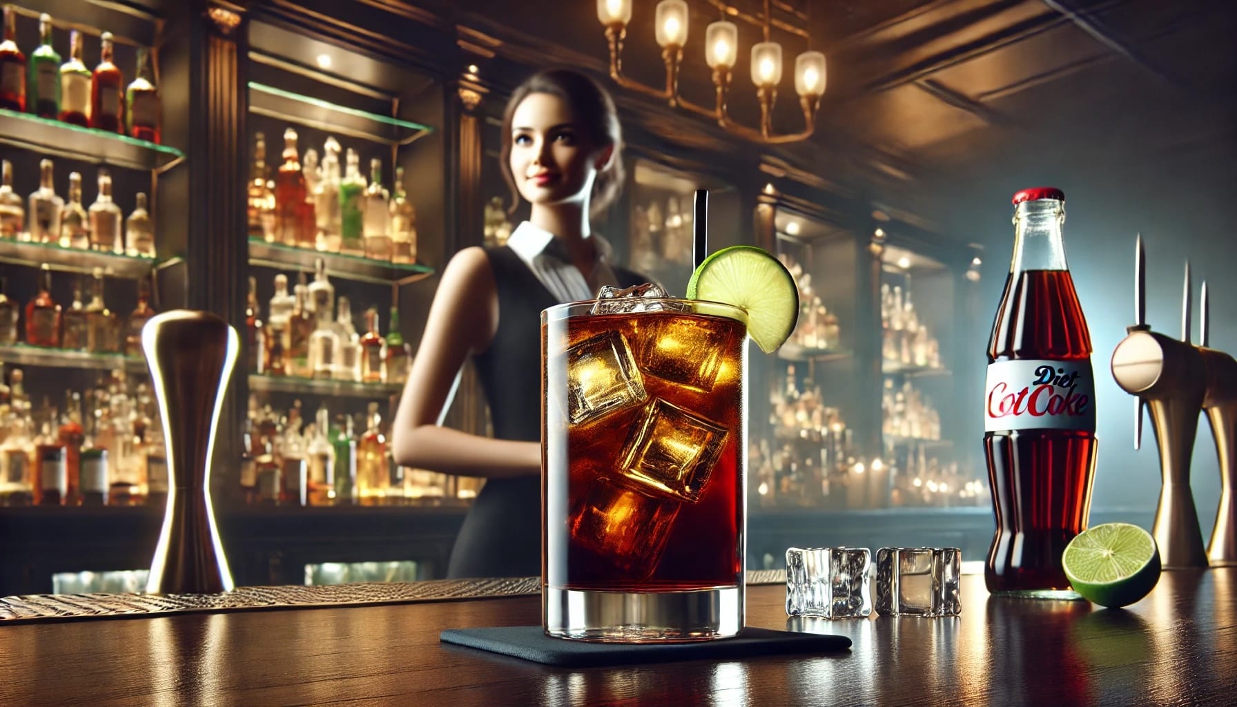 Rum and Diet Coke Cocktail Recipe - MINUTE BARTENDER