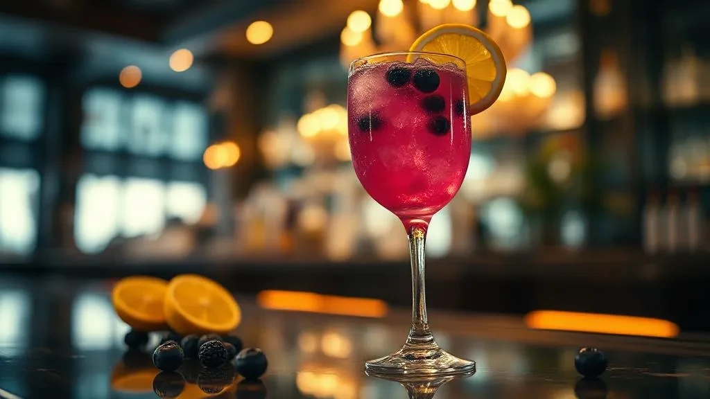 Sparkling Blueberry Lemonade Mocktail Recipe - MINUTE BARTENDER