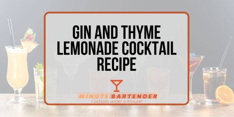 Moulin Rouge Cocktail recipe - MINUTE BARTENDER